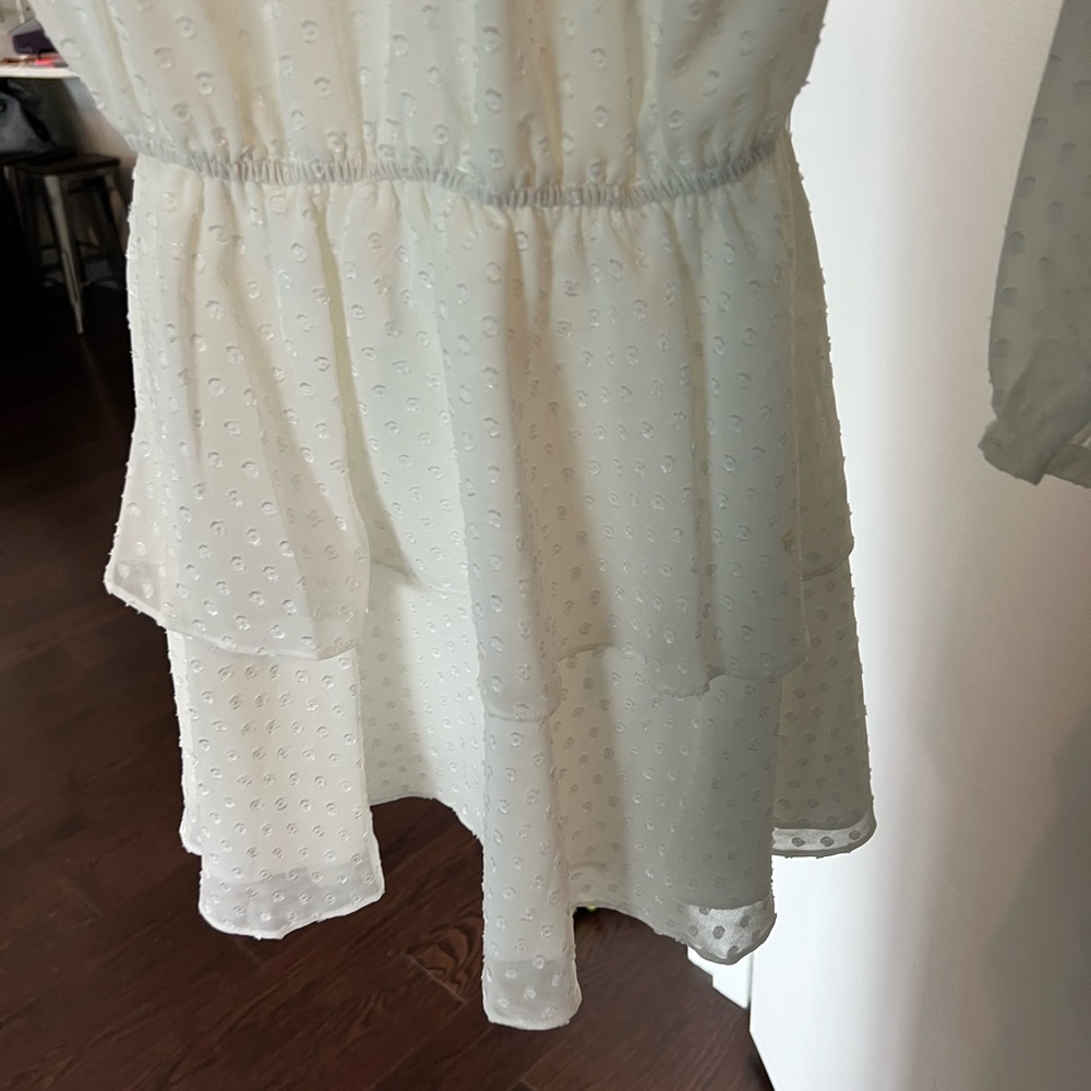 Yumi Kim Swiss Dot White Dress - Gem